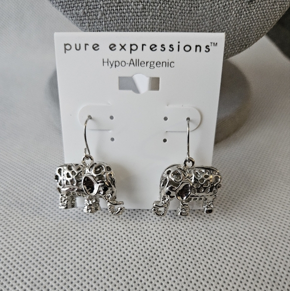 Jewelry | Nwt Pure Expression Elephant Earrings | Poshmark